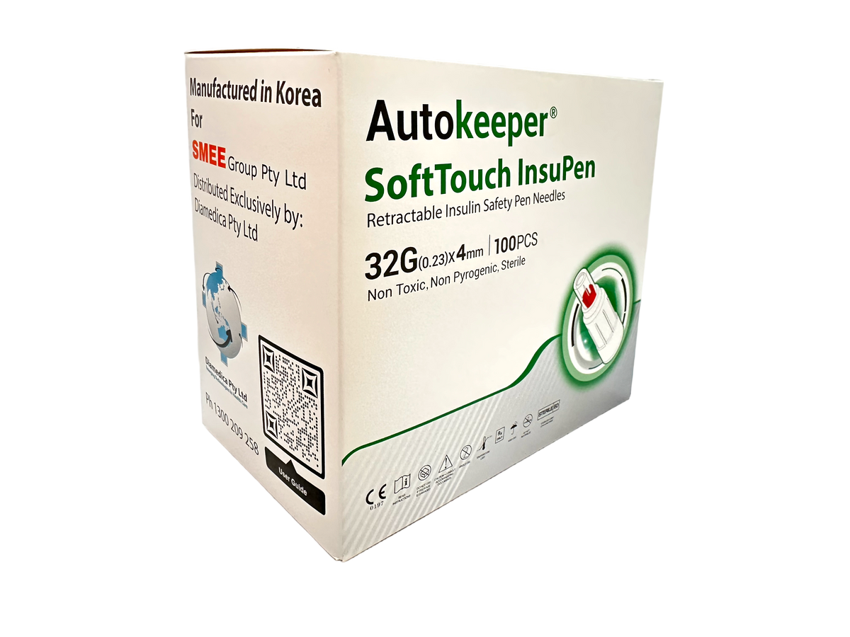 SMEE SoftTouch InsuPen Retractable Insulin Safety Pen Needles 4MM 32G ...