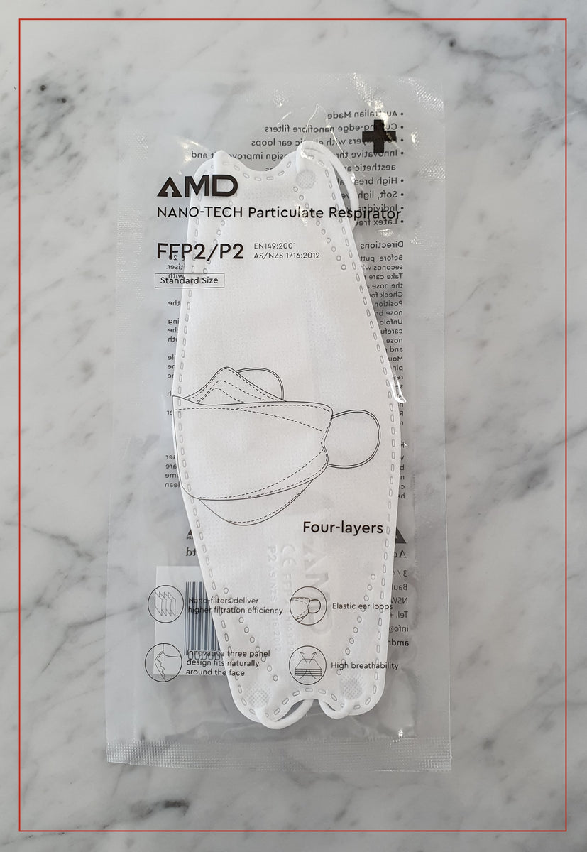 AMD MASKS NANO-TECH FFP2/P2 (N95) Particulate Respirator with Four Lay ...