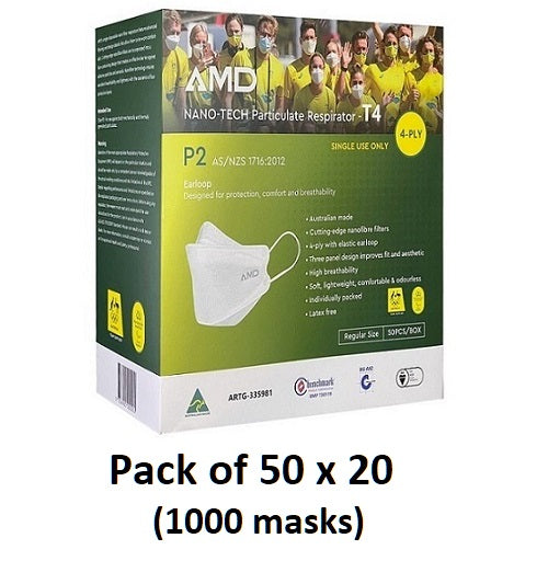 AMD MASKS NANO-TECH FFP2/P2 Particulate Respirator with Four Layers ...